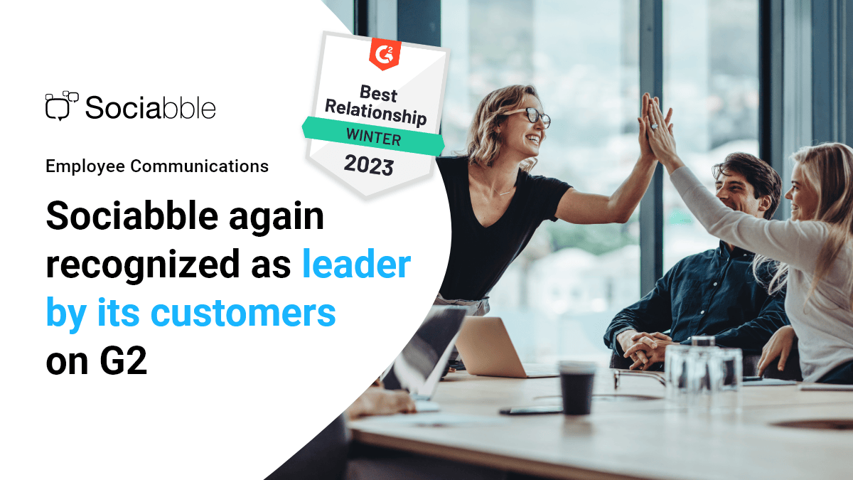 Best communication platform : Sociabble ranked as leader!