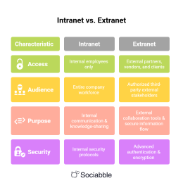 Intranet vs. Extranet: Definitions, Differences + Examples